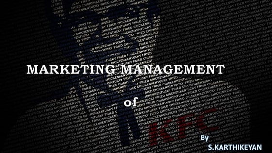 Performance management of KFC | PPT