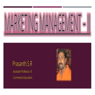 Marketing Management | PPT