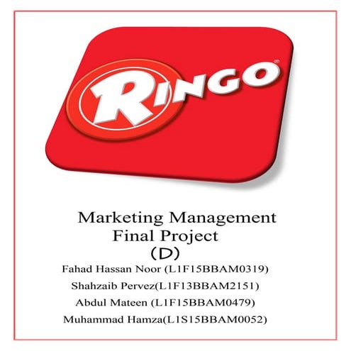 Ringo Biscuit - New Marketing Plan For a Failed Product - Peek Freans | PDF