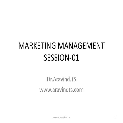 Marketing management | PDF