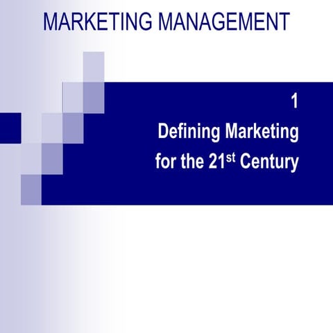 Marketing management | PPT
