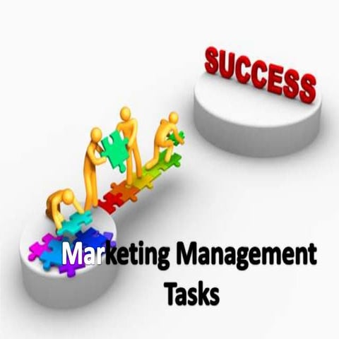 Successful marketing management tasks. | PPTX