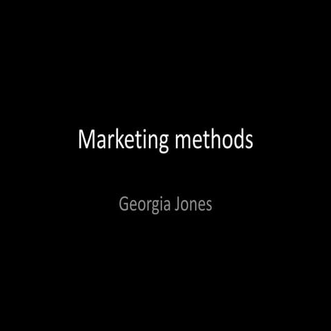 Marketing methods | PPT