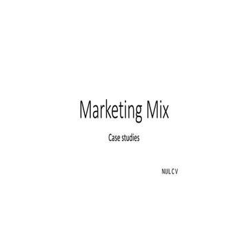 Marketing mix | PPTX