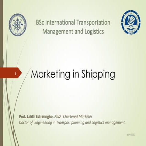 Marketing in Commercial Shipping | PDF