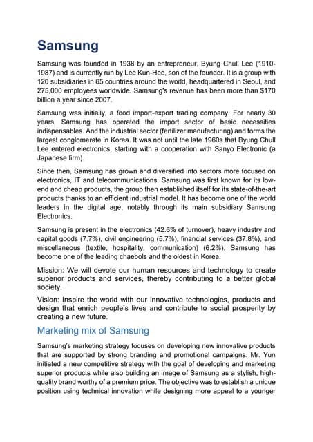 Samsung Segmentation Targeting And Positioning Ppt