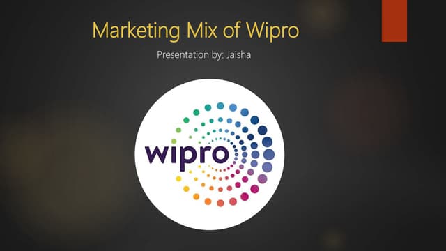 Organisation structure, culture and strategies of wipro | PPTX