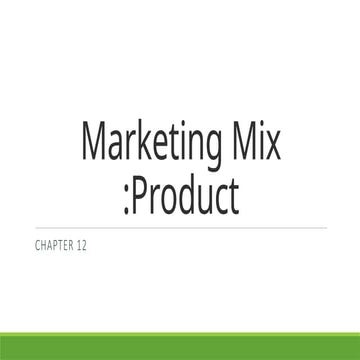 Marketing Mix Product.pptx IGCSE BUSINESS | PPTX