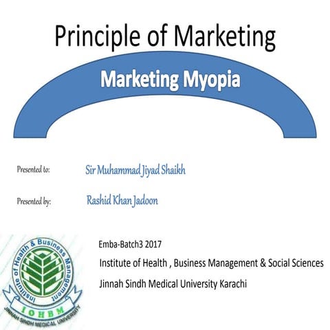 Marketing myopia | PPTX