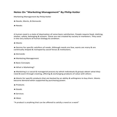 Marketing notes | DOCX
