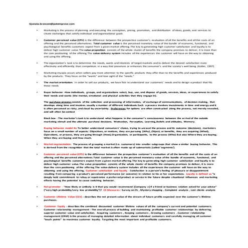 Marketing notes | PDF