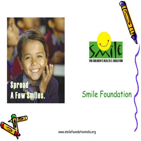 Marketing Non Profit Organizations - Smile Foundation | PPT