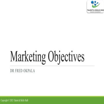 How to Write Marketing Objectives | PPTX