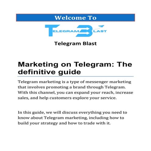 Marketing on Telegram The definitive guide.pdf
