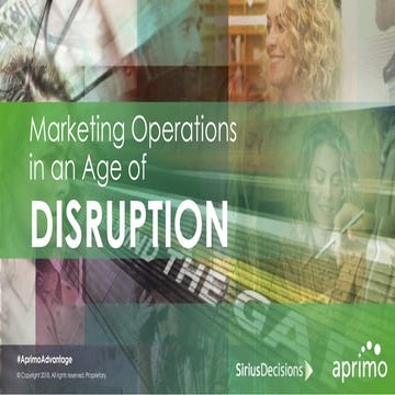 Mind the Gap 2: Marketing Operations in Age of Disruption | PPT