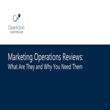 Marketing Operations Reviews: What They Are and Why You Need Them | PPT