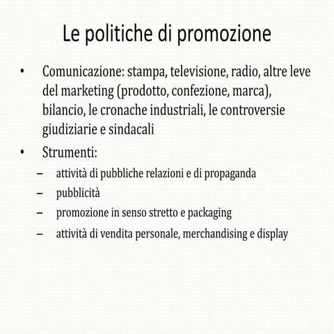 Marketingoperativo-promozione | PPTX
