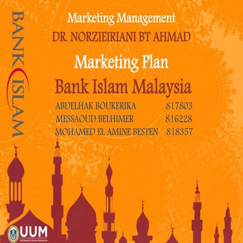 Marketing plan bank islam malaysia | PPTX