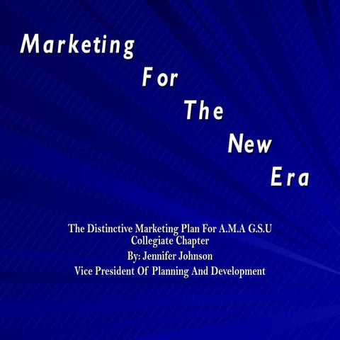 Marketing Plan For AMA | PPT