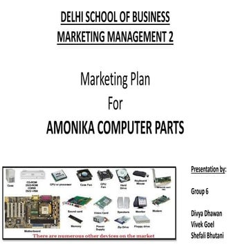 Marketing plan for computer hardware | PPTX