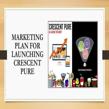 Marketing plan for launching crescent pure | PPTX