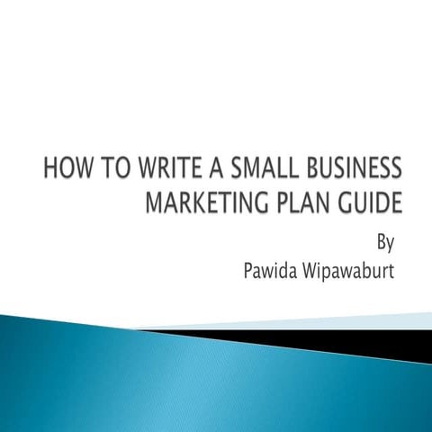 6 Questions to Ask When Creating a Small Business Marketing Plan | PDF