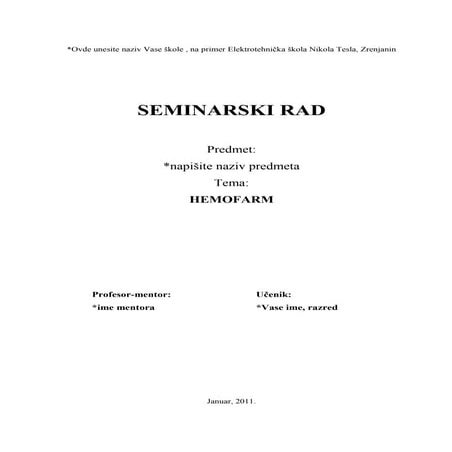 Marketing plan preduzeca hemofarm a.d. vrsac | PDF