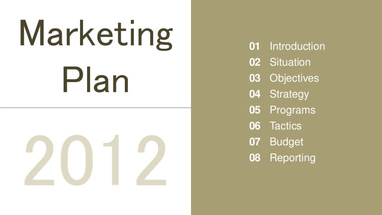 Marketing Plan Presentation Template Marketing Plan Presentation Template