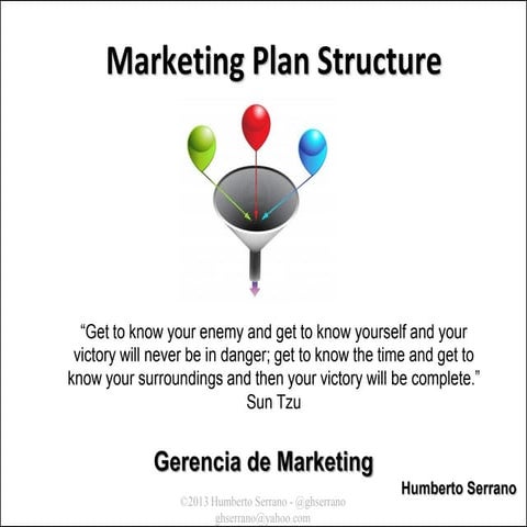 Marketing plan structure | PDF
