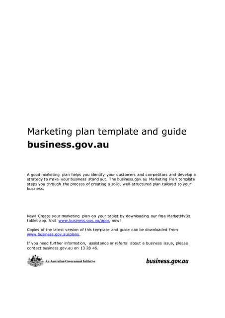 2012 Small Business Plan Template | PDF
