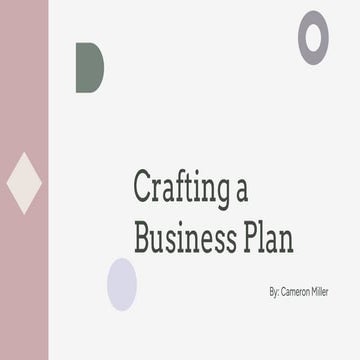 Crafting a Business Plan | PPTX
