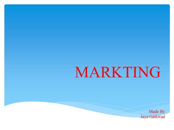 Marketing ppt | PPT