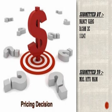 Cost based pricing ppt gp | PPT
