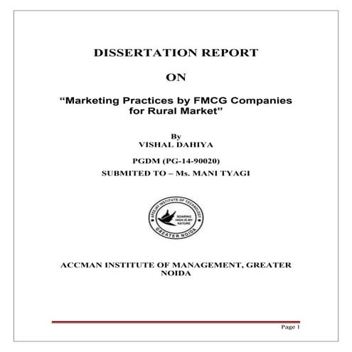 Rural marketing in india