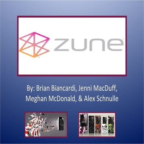 Zune Marketing Presentation | PPT