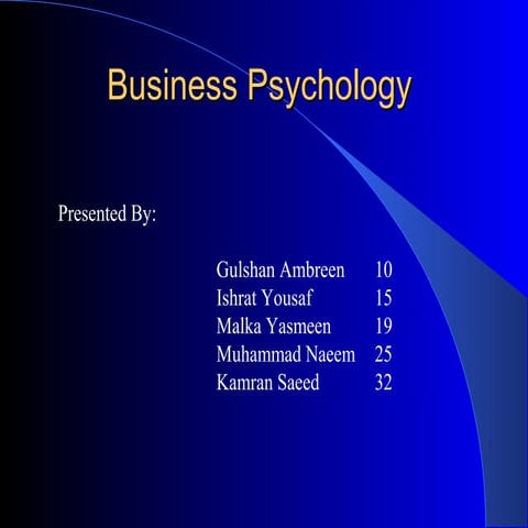 Marketing Psychology | PPT