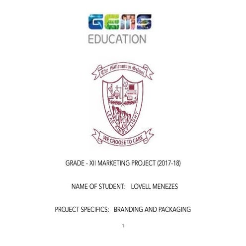 Marketing Project Business Studies Class 12 | PPTX