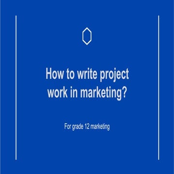 Marketing research writing track for grade 12 students | PPTX
