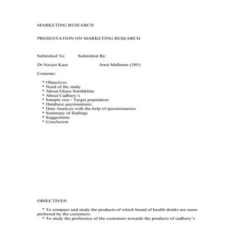 Marketing Research | PDF