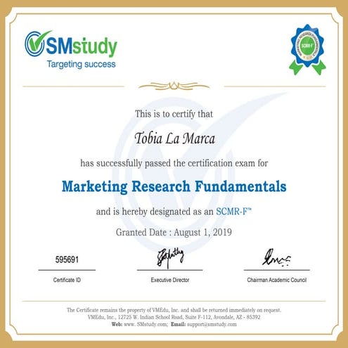Marketing research fundamentals | PDF