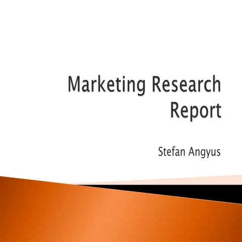 Marketing research | PPT