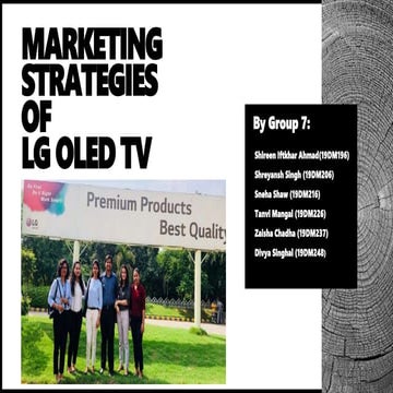 Marketing strategies lg oled | PPTX