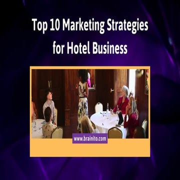 Marketing Strategies for Hotel Business | PDF