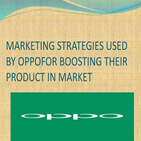 Marketing strategies used by oppo | PPT