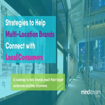 Multi-Location Marketing Roadmap | PPT