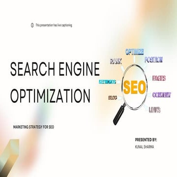 PROFESSIONAL marketing strategy for OFF AND ON PAGE SEO | PPT