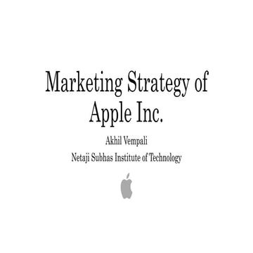 Marketing strategy of apple inc | PPTX