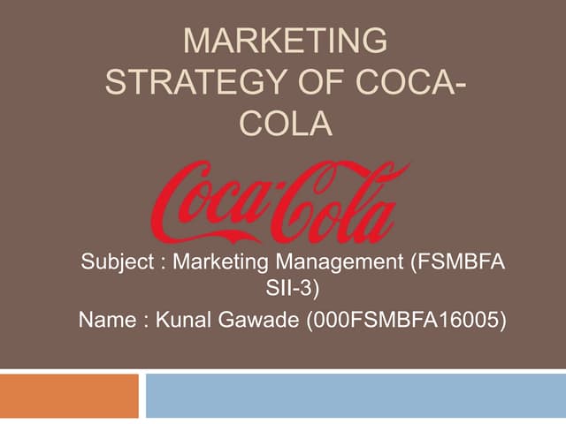 Coca cola product life cycle | PDF