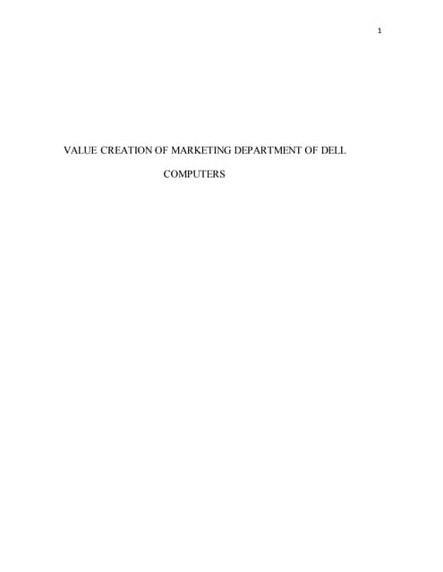 Dell - Strategy Analysis | PDF