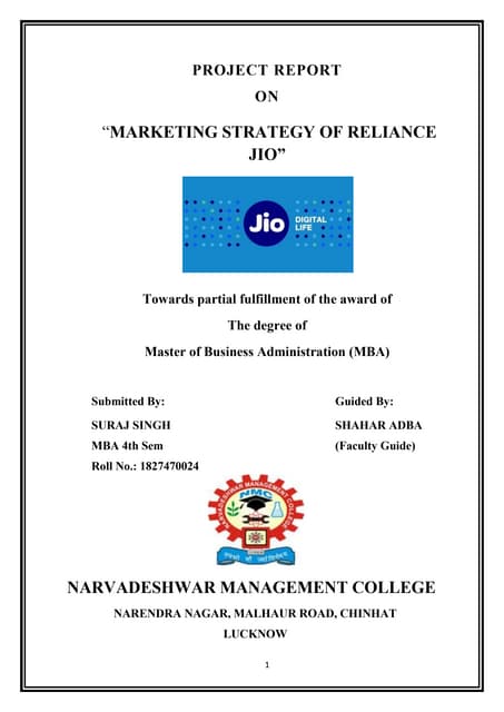 Jio Case Study | PPT